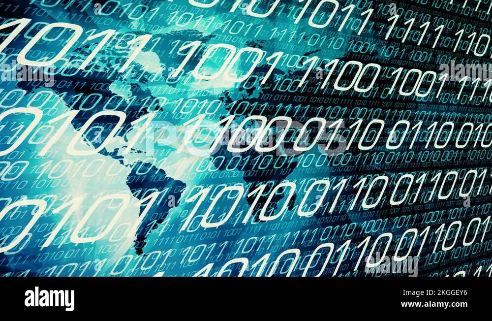 Cyber warfare threats, world map concept 4k Stock Video Footage - Alamy