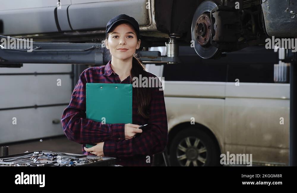 Girl car mechanic Stock Videos & Footage - HD and 4K Video Clips - Alamy