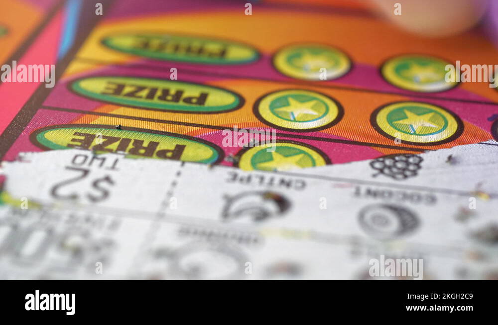 Motion of woman scratching lottery ticket with 4k resolution Stock ...