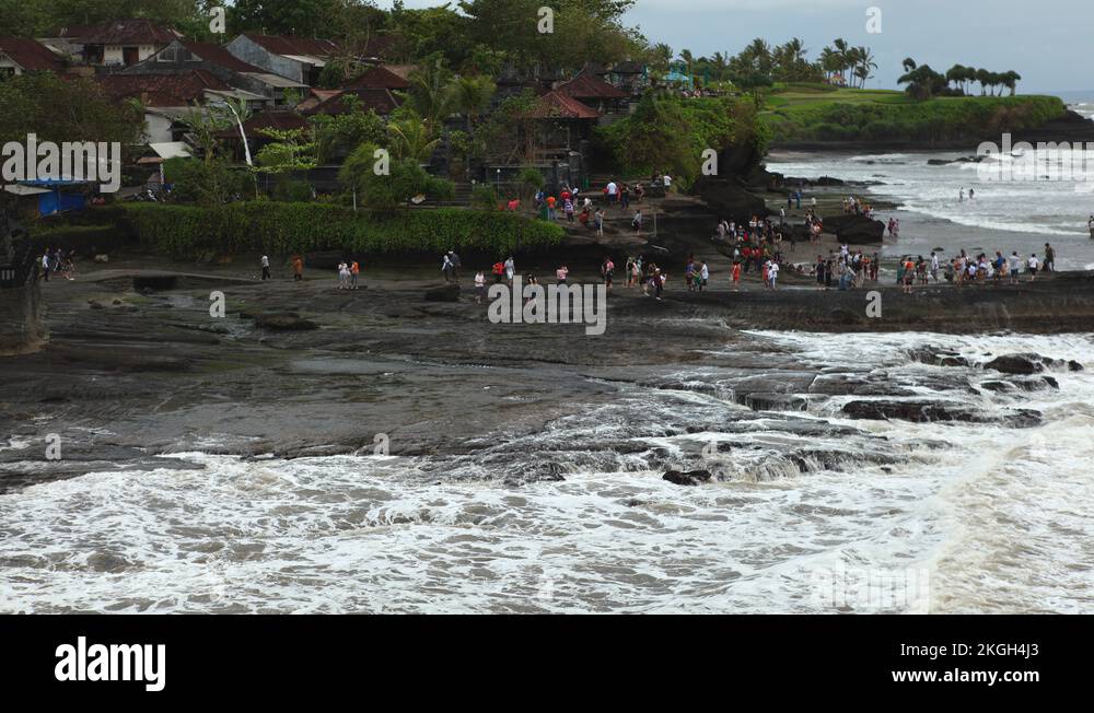 Time Lapse of Bali Tourists People Visit Balinese Village Famous ...