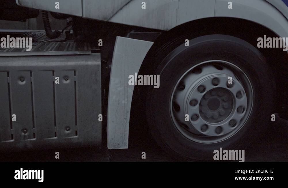 Close up of lorry wheels and tyres on the highway, motorway Stock Video ...