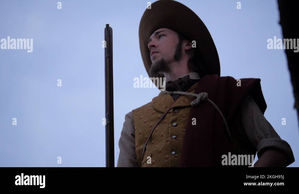 Portrayal of Texian Defender of the Alamo circa 1836 - with flintlock ...