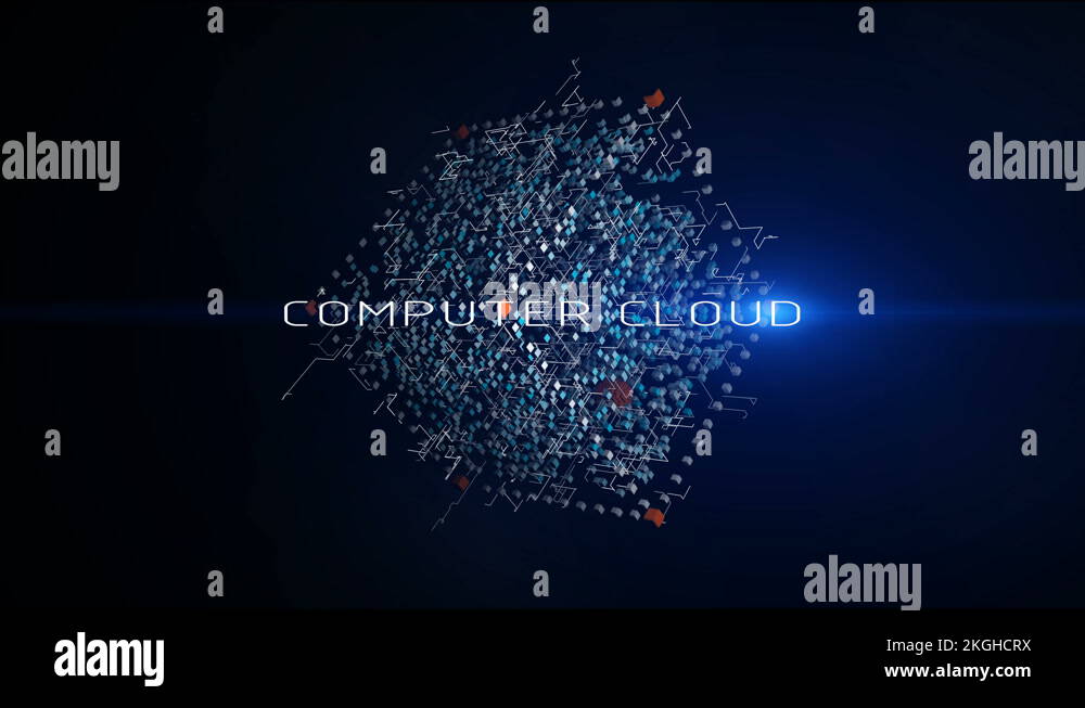 4K computer cloud,cube in the Computing Core with Information Streams ...