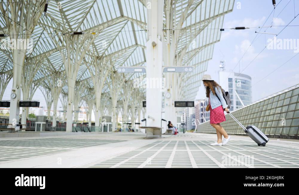 Lady passenger walking on platform Stock Videos & Footage - HD and 4K ...
