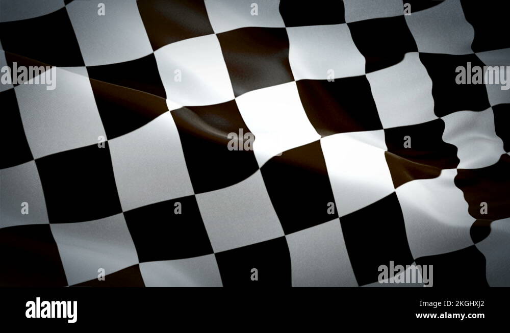 Checkered flag video waving in wind. Isolated Waving Checkered Flag ...