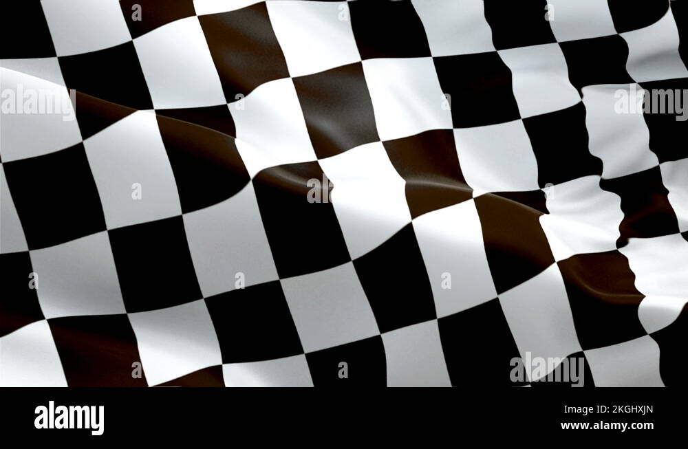 Checkered waving flag. National 3d Racing flag waving. Sign of Finish Checkered Stock Video ...