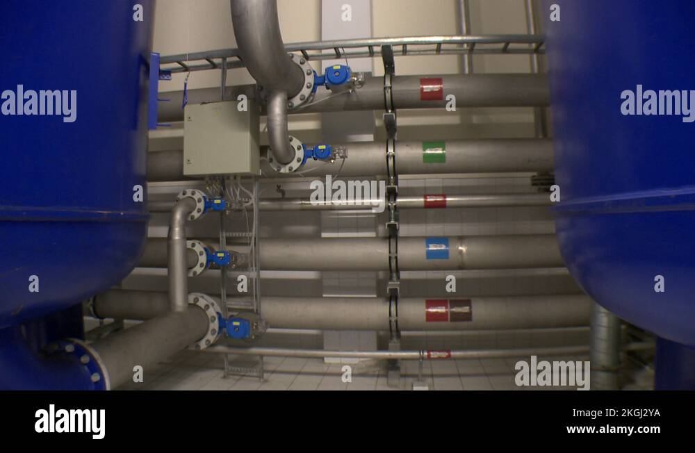 Biogas production. Big reservoirs for water treatment sludge storage ...