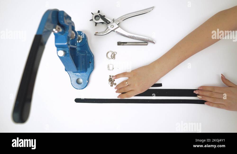 Leather perforation Stock Videos & Footage - HD and 4K Video Clips - Alamy