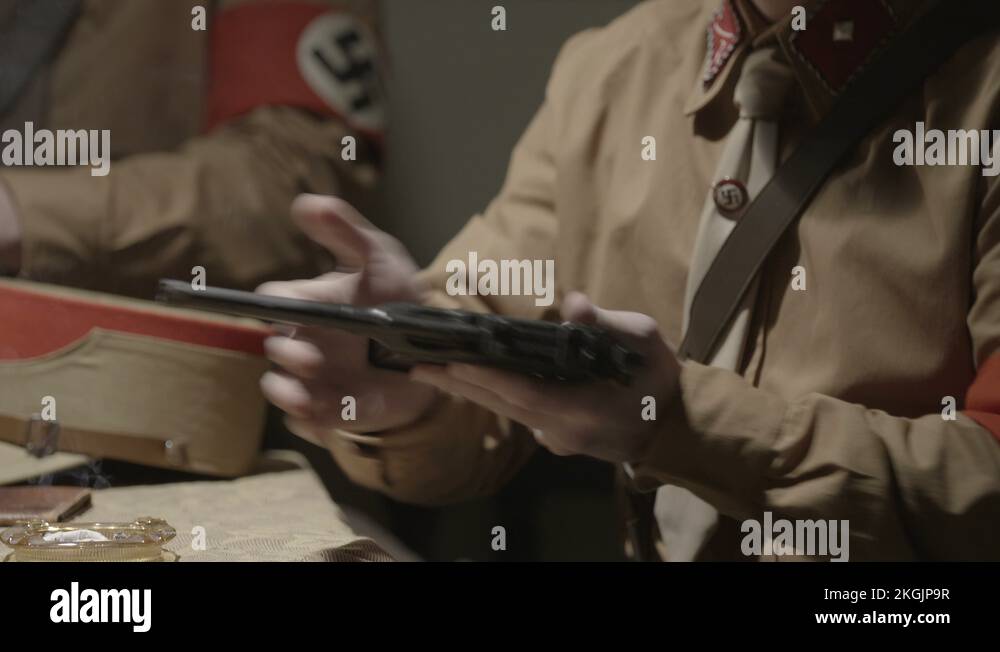 Nazi Brown Shirts around table with guns & knives - Early 1930s ...