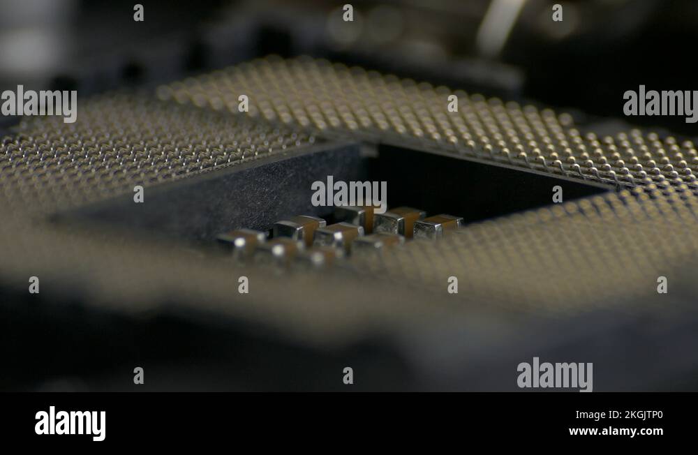 Ungraded: Intel Processor Is Installed in Computer Motherboard CPU ...