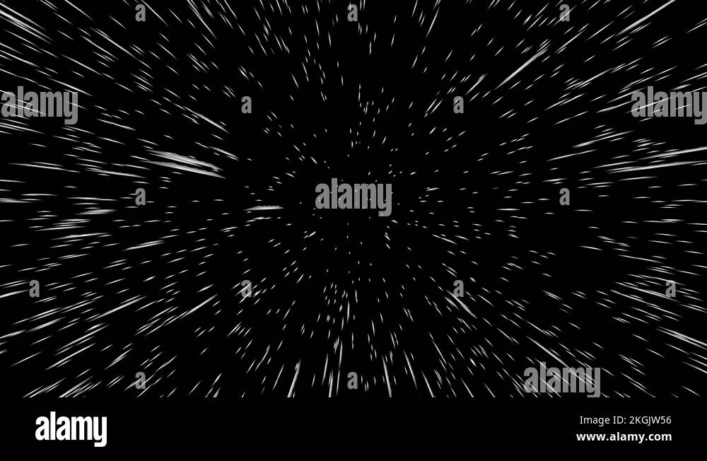 stars flying by while traveling at warp speed in space - 3d animation ...