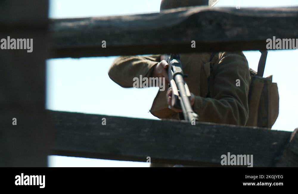 WW1 Doughboy armed with Browning Automatic Rifle (BAR) fights in ...