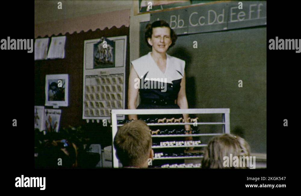 1950s classroom elementary Stock Videos & Footage - HD and 4K Video ...