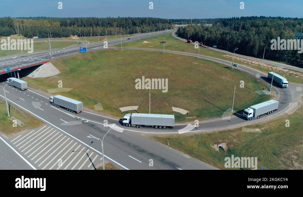 Convoy trucks ride on highway Stock Videos & Footage - HD and 4K Video ...