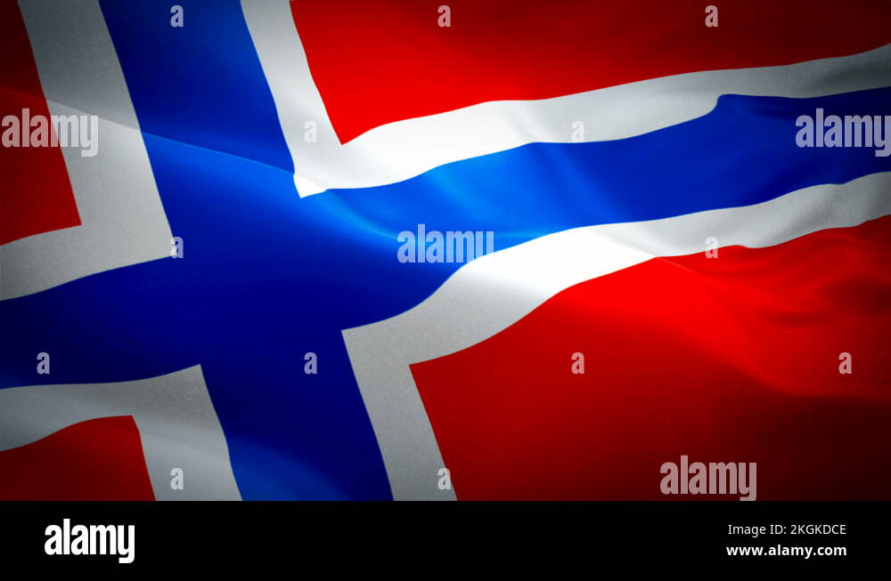 Norway flag video waving in wind. Norwegian Flag background. Oslo ...