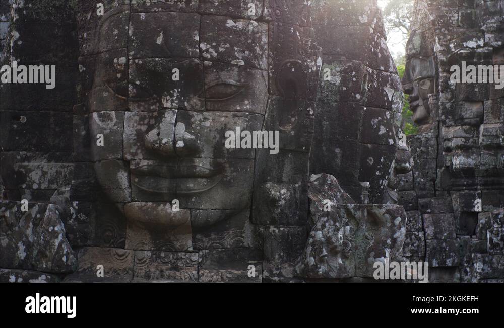 Famous bayon temple head carvings Stock Videos & Footage - HD and 4K ...