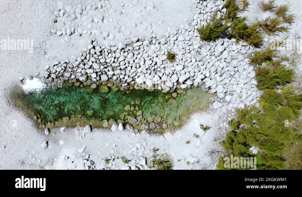 Pinders Point Grand Bahama Bahamas Green Water Hole Shore Stock Video ...