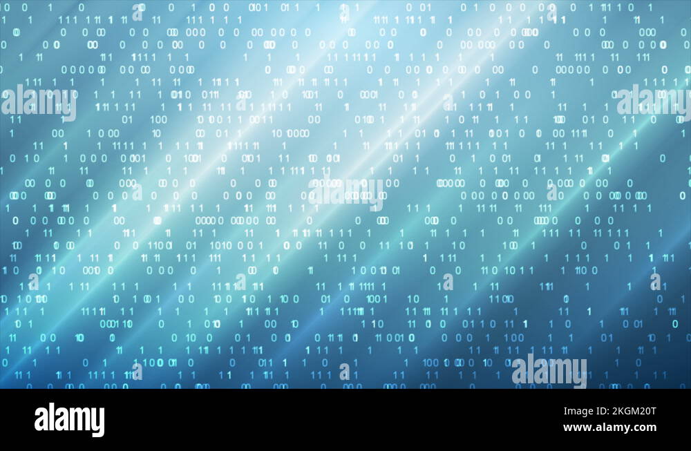 Glowing blue technology binary code video animation Stock Video Footage ...