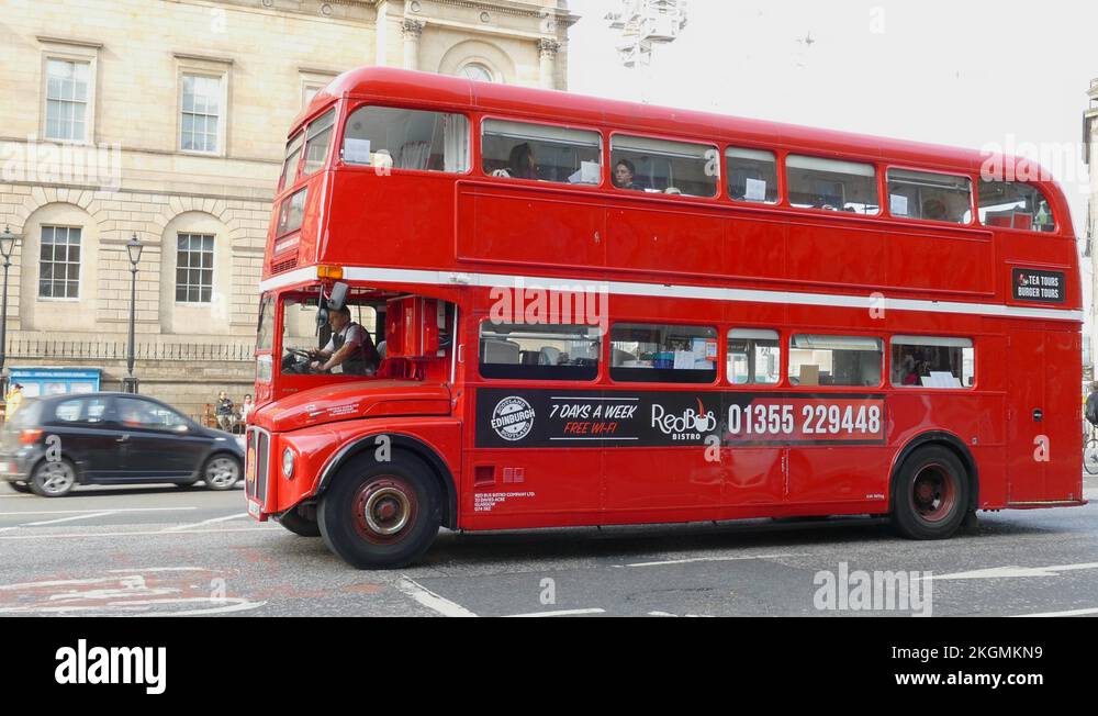 Vintage red tour bus Stock Videos & Footage - HD and 4K Video Clips - Alamy