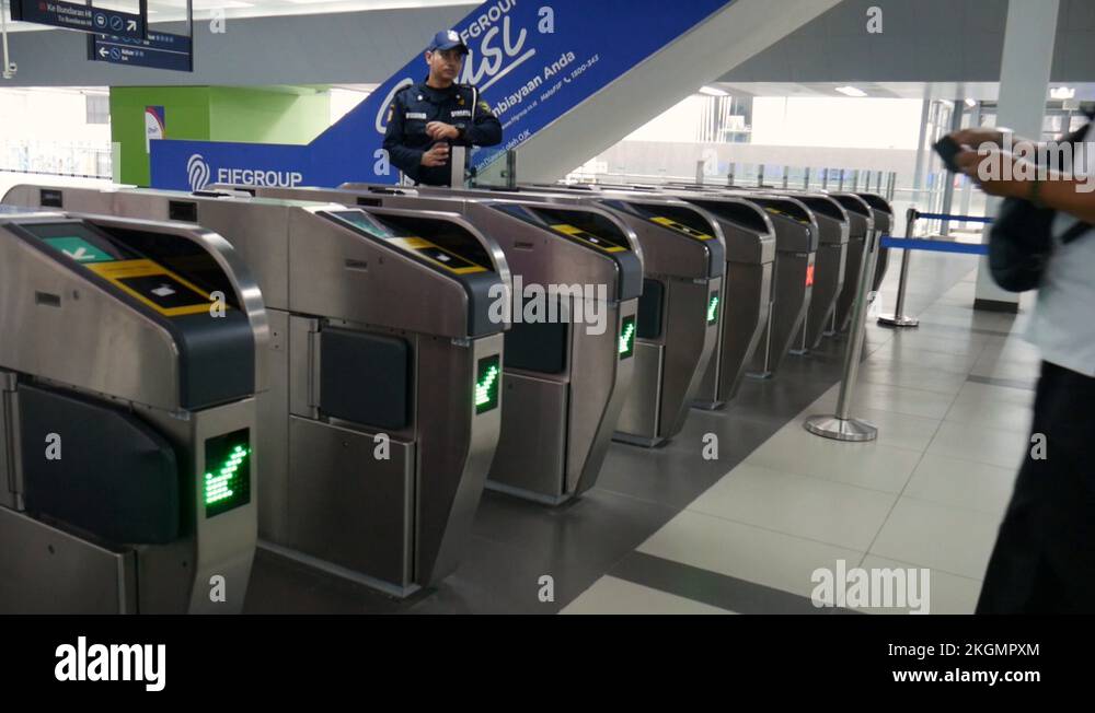 Jakarta MRT - a Man Entering MRT Gate Stock Video Footage - Alamy