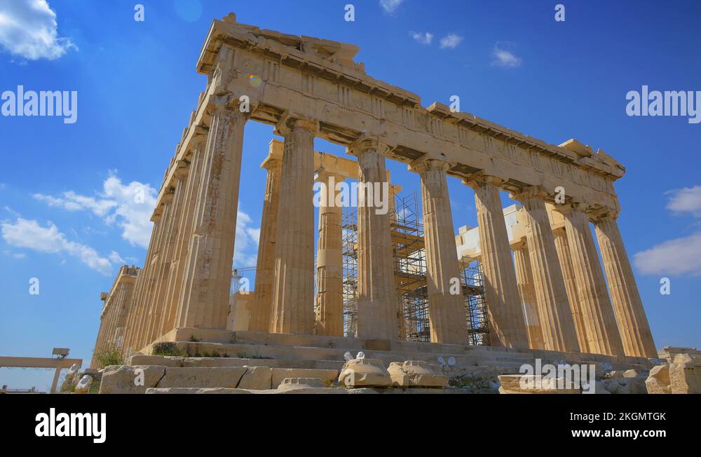 The parthenon temple on the athenian acropolis Stock Videos & Footage ...