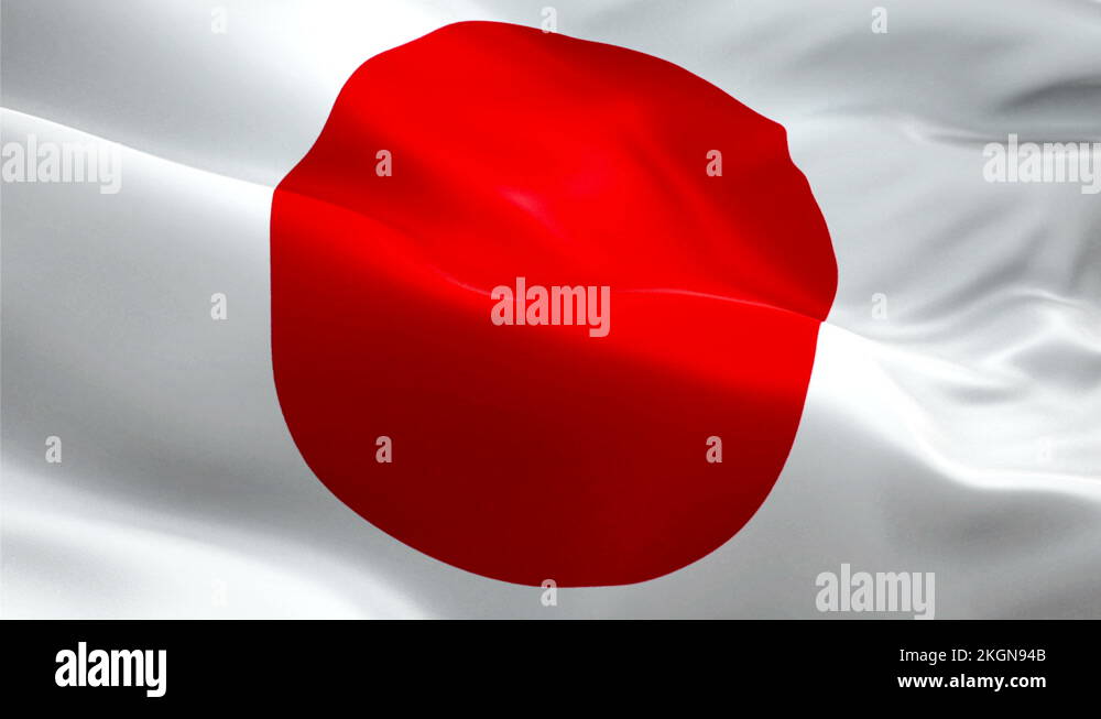 Japan Flag Transitions flag video waving in wind. Japanese Flag ...