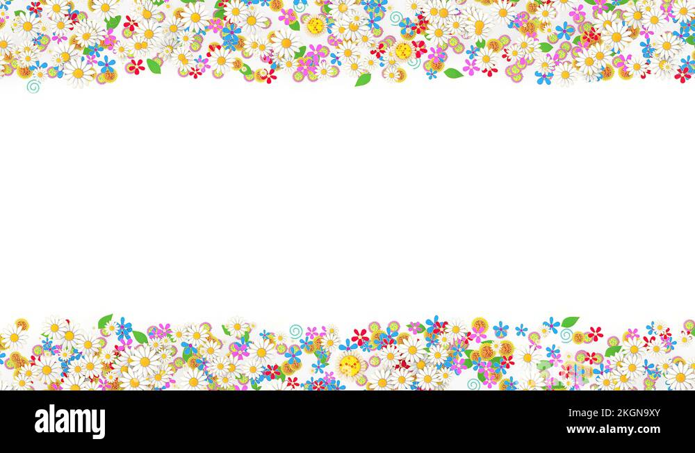 Flower border background Stock Videos & Footage - HD and 4K Video Clips ...