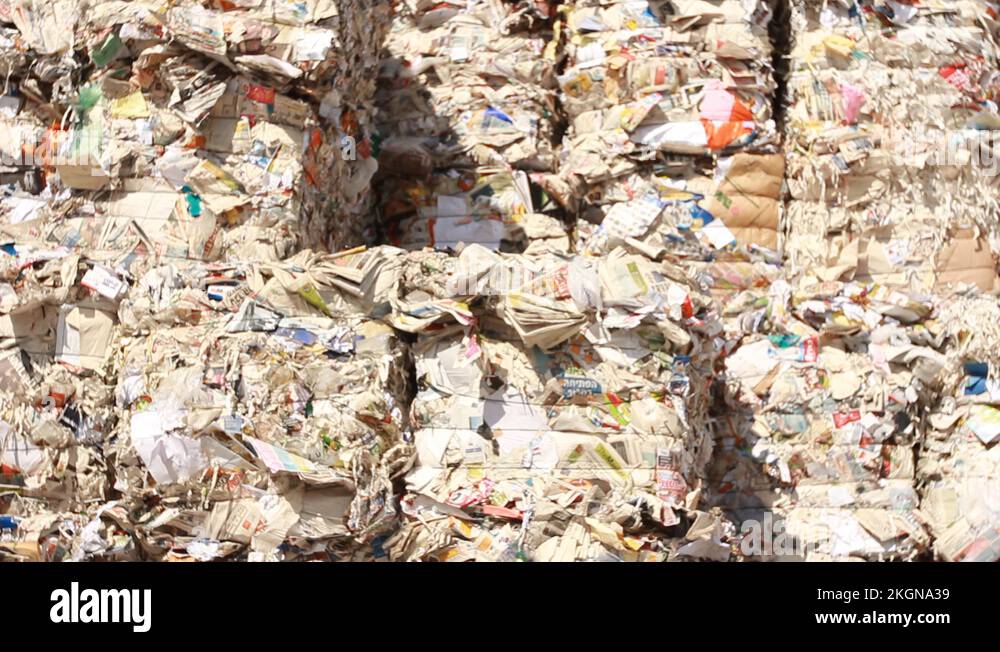 Recycling Paper center environment Ecologic waste garbage forklift ...