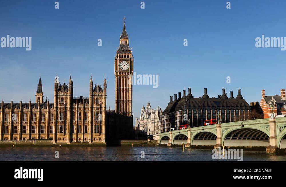 Westminster tower london clock england Stock Videos & Footage - HD and ...