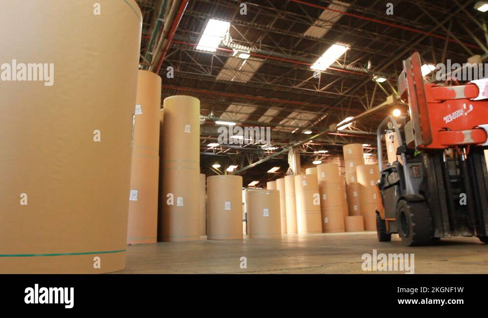 Recycling Paper center environment Ecologic waste garbage forklift ...