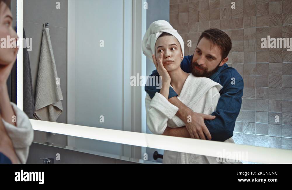 Couple hugging in bathroom Stock Videos & Footage - HD and 4K Video ...