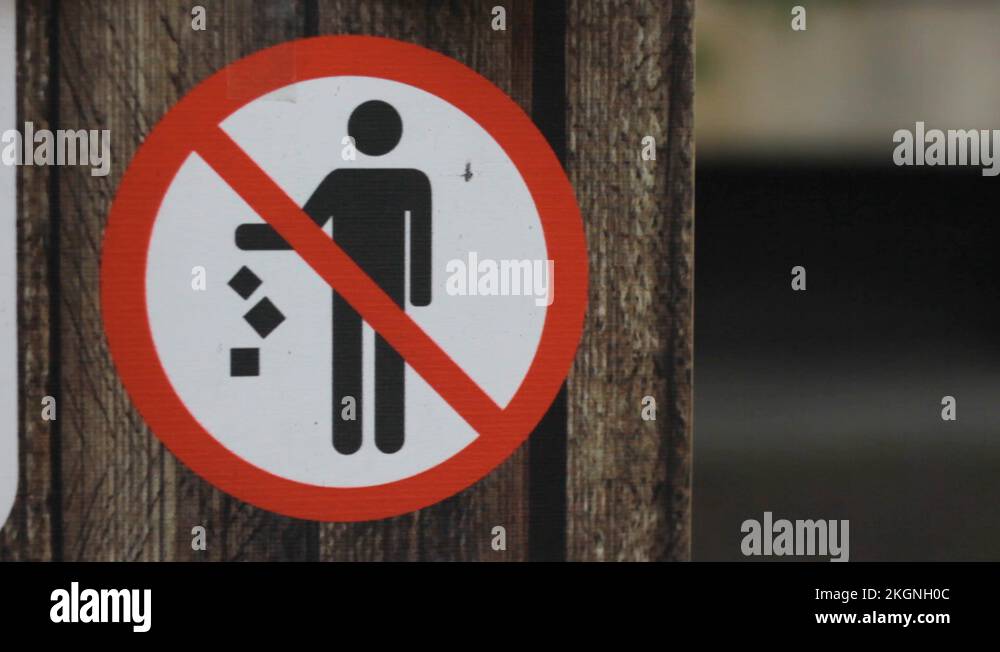 No garbage here sign Stock Videos & Footage - HD and 4K Video Clips - Alamy