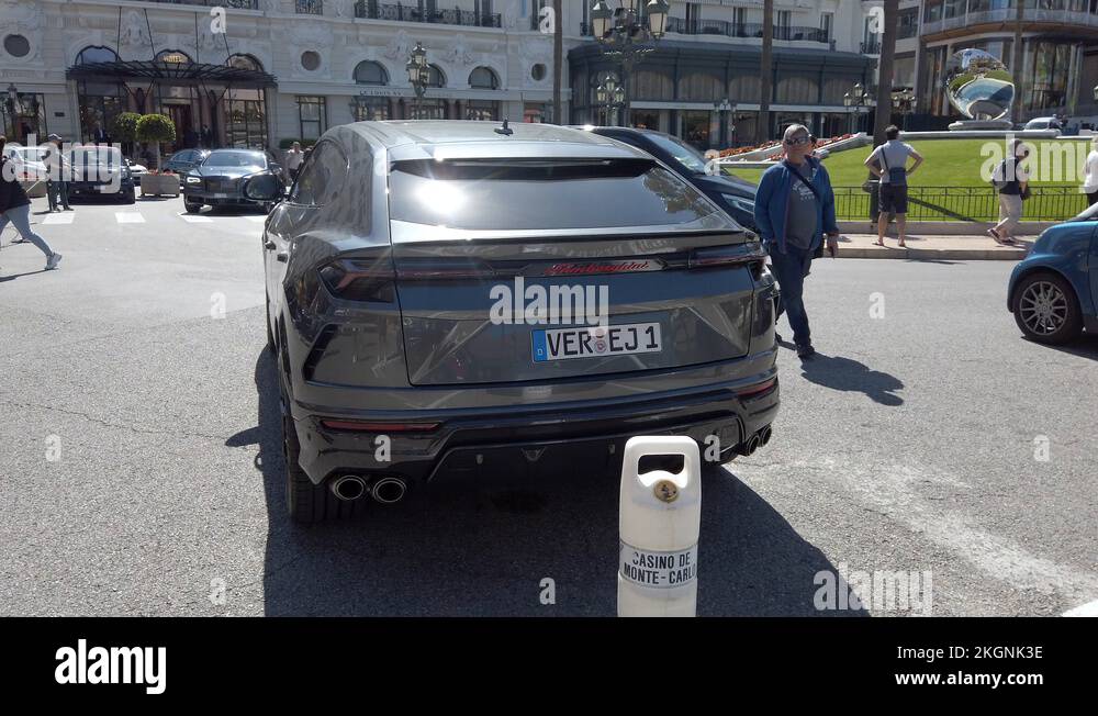 Lamborghini Urus In Monaco Rear View Stock Video Footage - Alamy