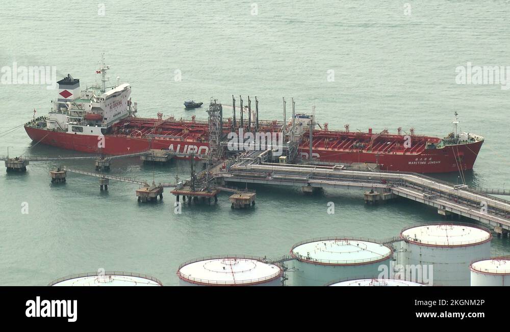 Oil tanker docked refinery in Stock Videos & Footage - HD and 4K Video ...