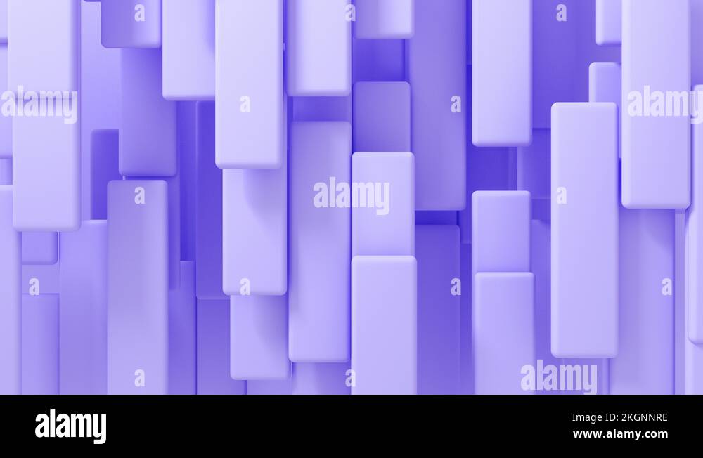 Abstract 3d rectangle shapes moving animation. set of different pastel ...