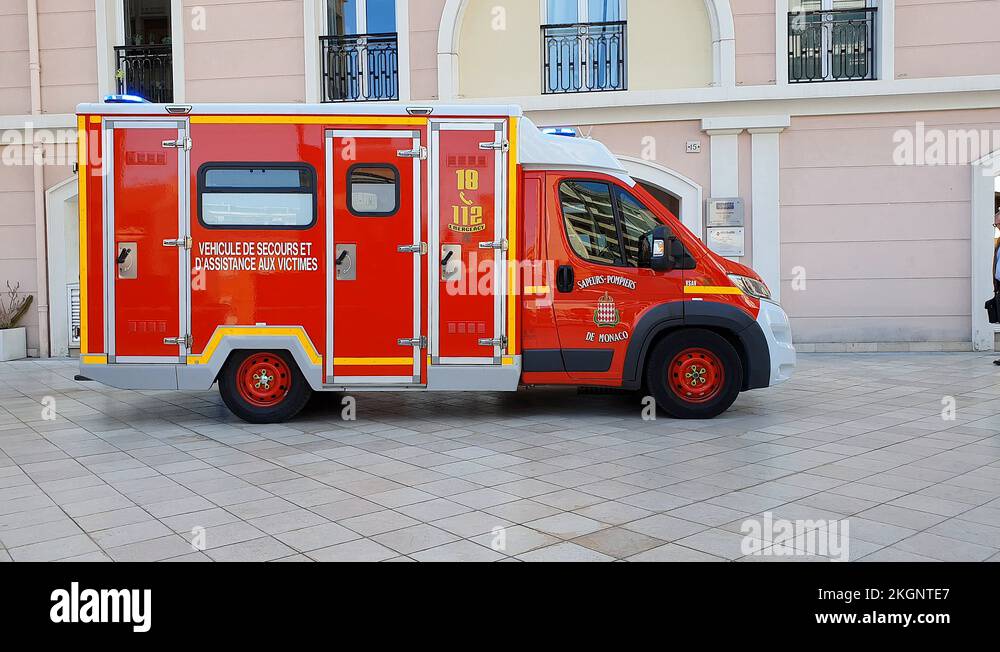 Fire Department Ambulance Side View Stock Video Footage - Alamy