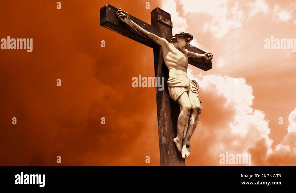Jesus Christ church crucified crucify Religion cross crown crucifix lord savior Stock Video ...
