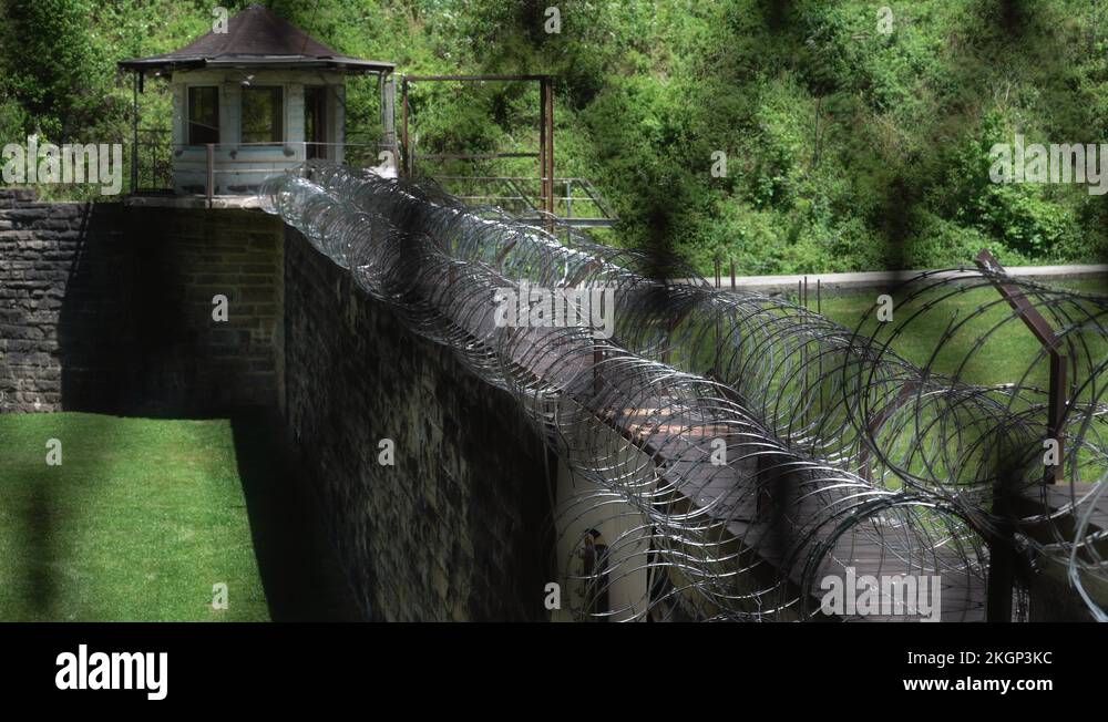 Security fence tower prison facility Stock Videos & Footage - HD and 4K ...