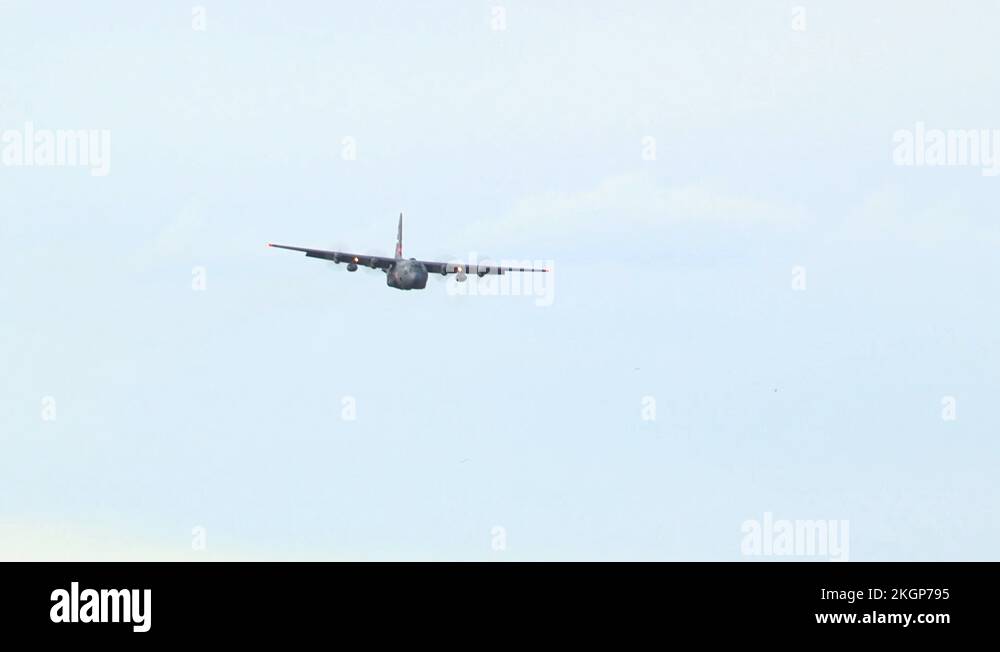 C-130 Hercules Modular Airborne Fire Fighting System in flight Stock ...