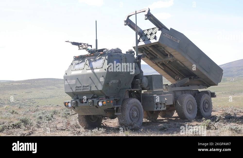 High mobility artillery rocket m142 system Stock Videos & Footage - HD ...