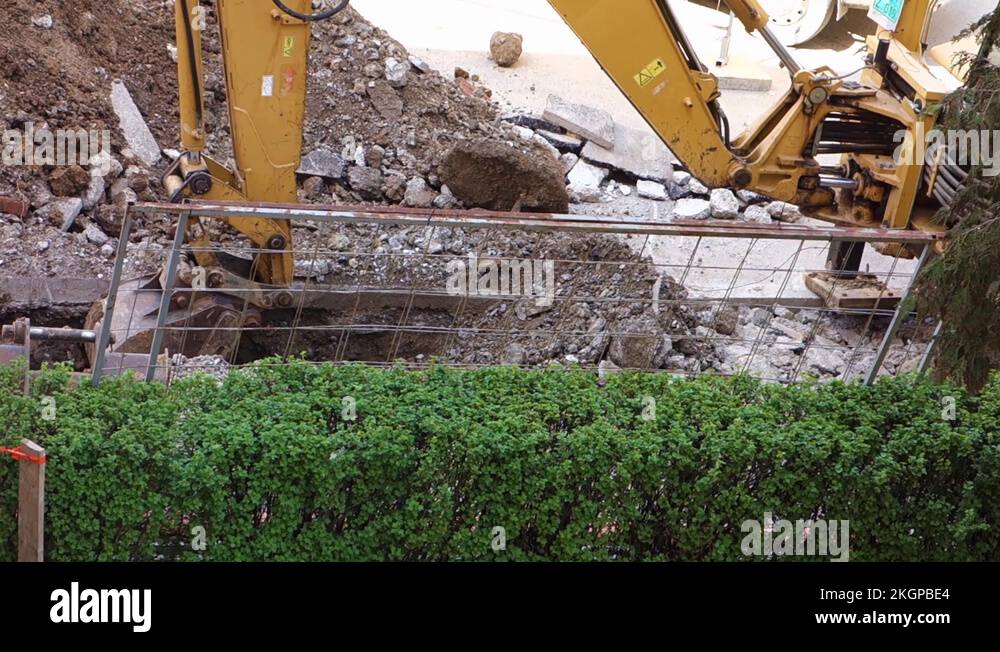 Excavation hydraulic excavator backhoe Stock Videos & Footage - HD and ...