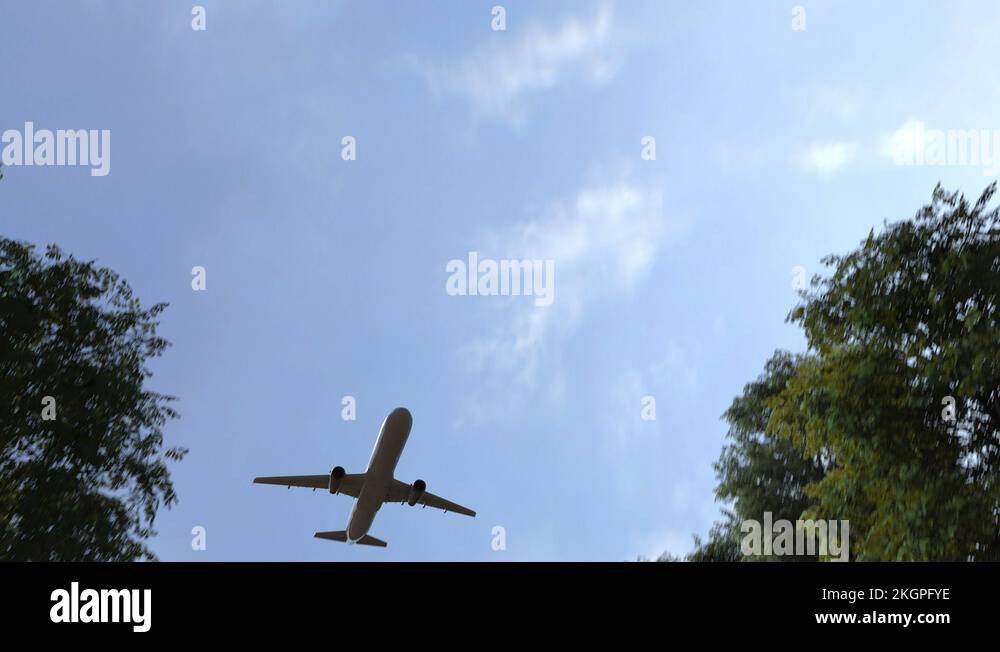 Airliner arrives in Manila, Philippines. 3D animation Stock Video ...