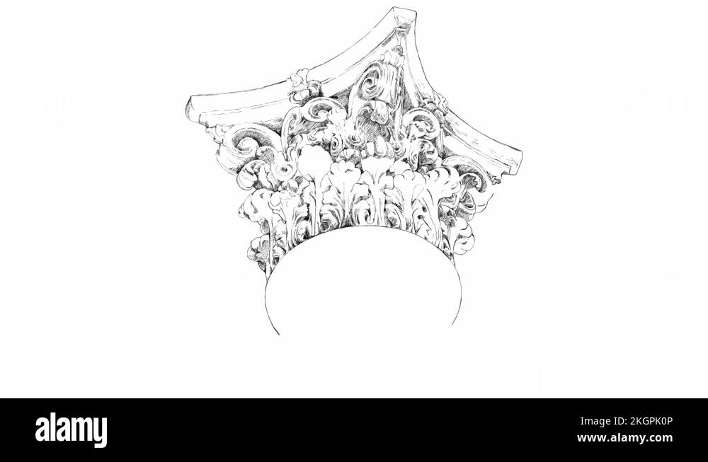 Hand draw sketch ionic architectural Stock Videos & Footage - HD and 4K ...