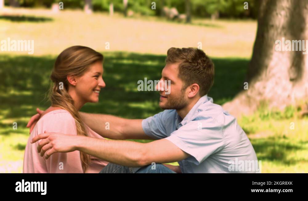 Couple in slow motion hugging each other Stock Video Footage - Alamy