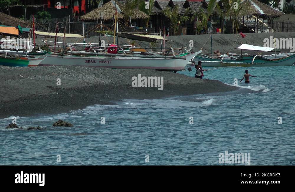 Vista Veranda Beach in San jose on Panay island in Philippines Stock ...