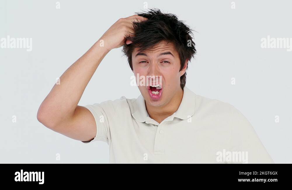 Man scratches Stock Videos & Footage - HD and 4K Video Clips - Alamy