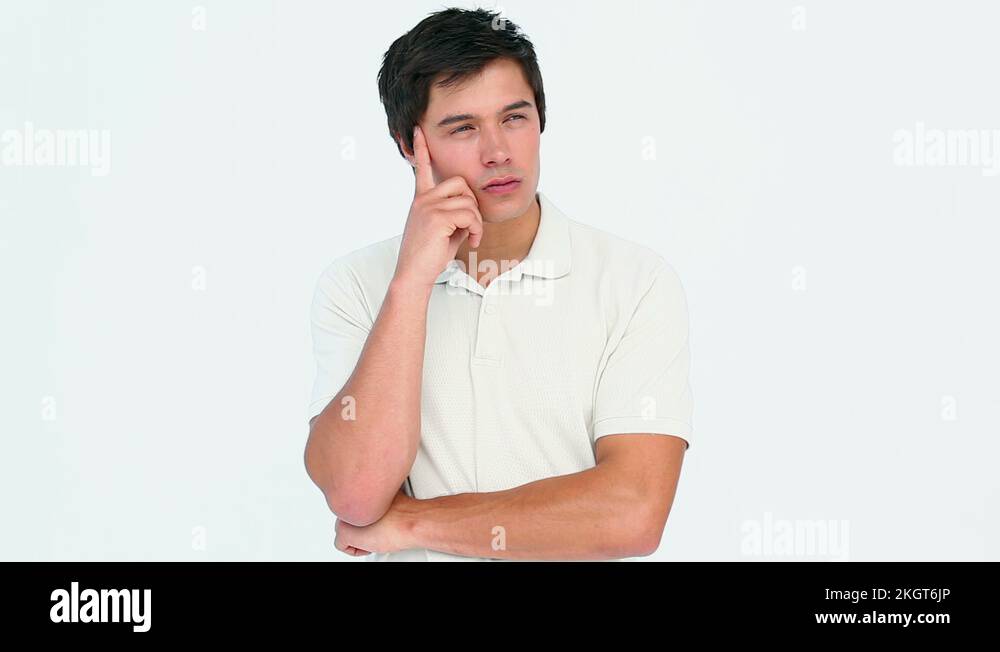 Hand on his chin Stock Videos & Footage - HD and 4K Video Clips - Alamy