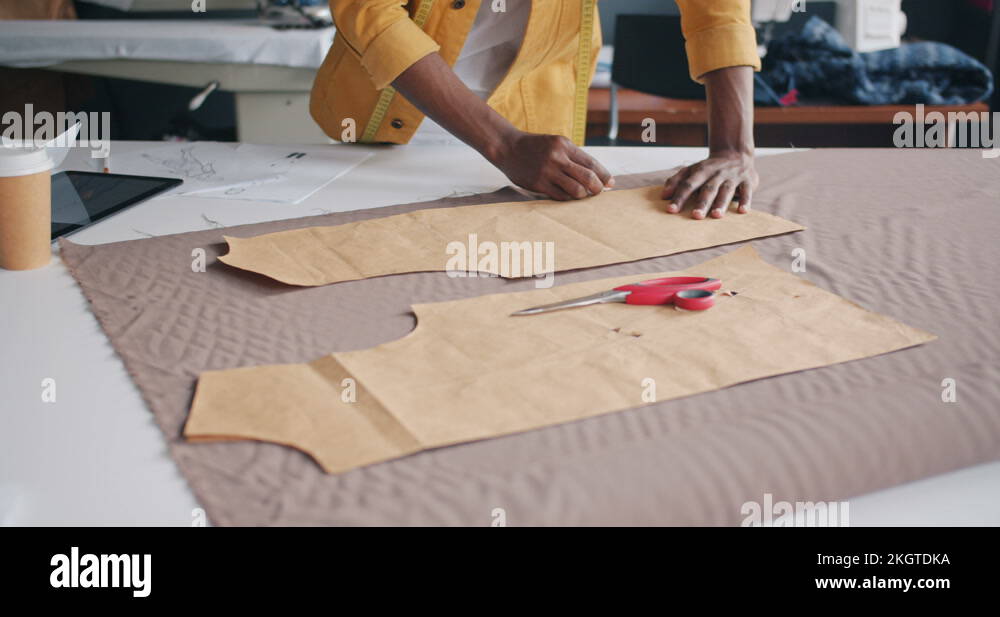 Man outlining sewing pattern on Stock Videos & Footage - HD and 4K ...