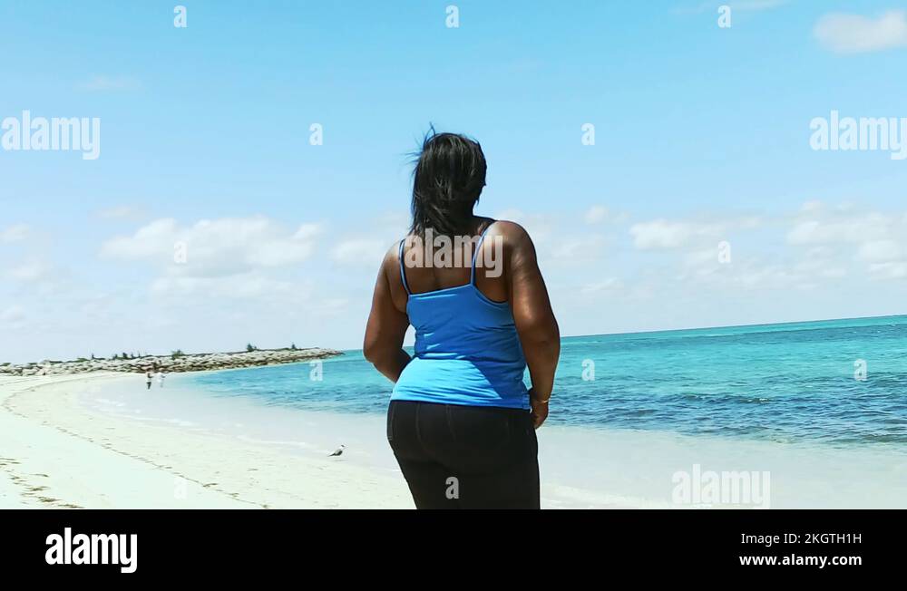 The Original Bahama Mama Walking On The Beach Being Happy, Old ...