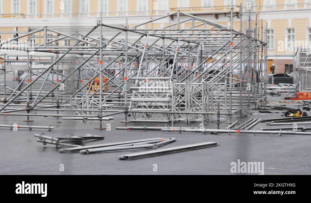 Stage truss construction festival Stock Videos & Footage - HD and 4K ...